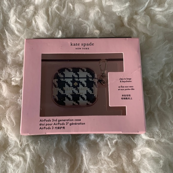 kate spade | Headphones | Nib Kate Spade Black White Airpods 3rd ...